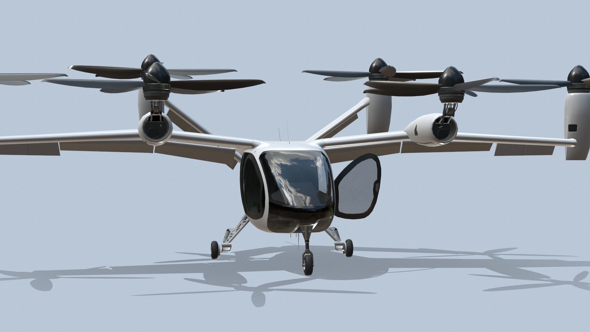 Joby S4 EVTOL Low-poly 3D model