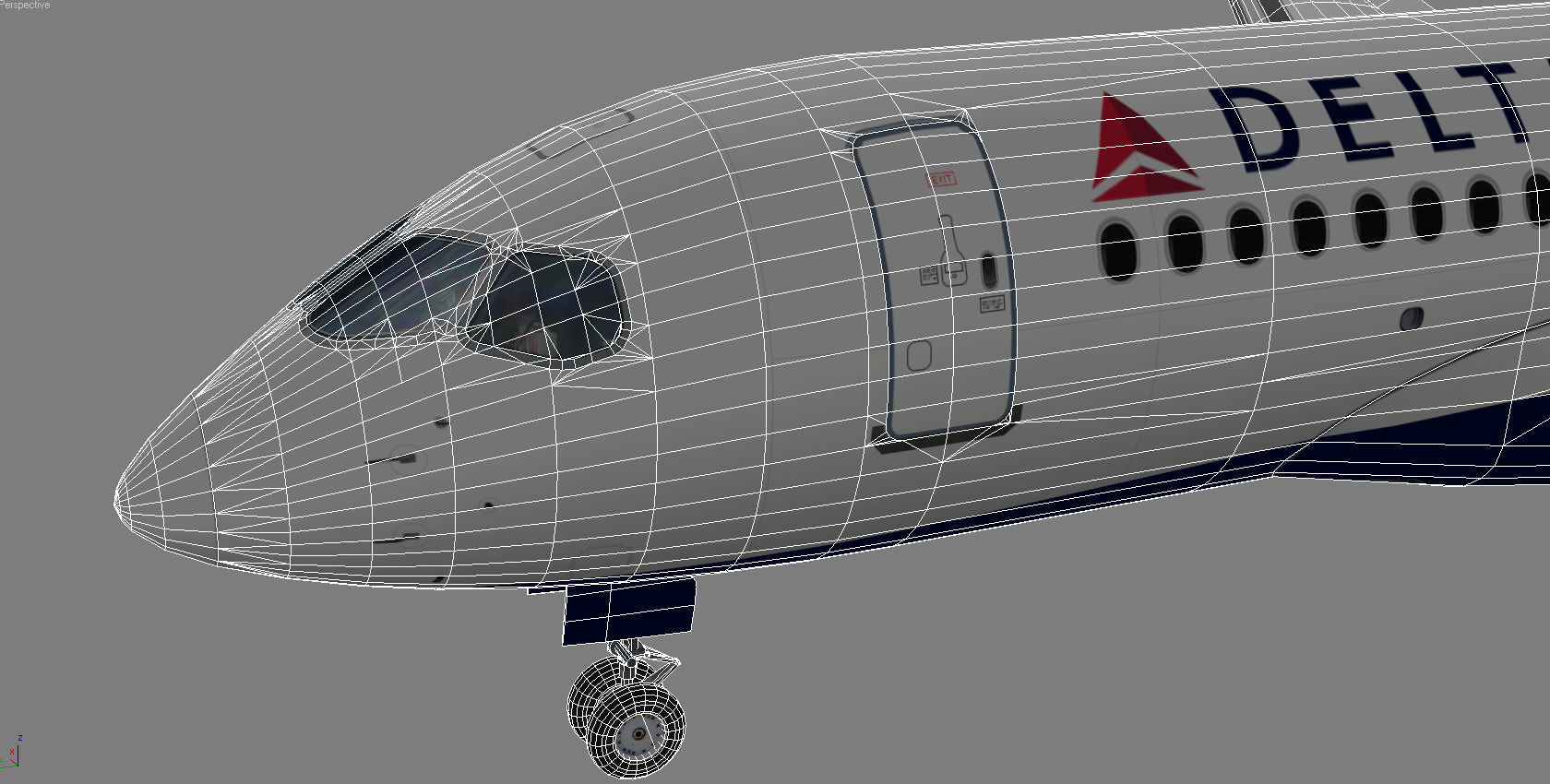 Airbus 220 Bombardier C Series 100 CS100 Delta airlines livery