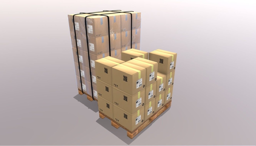 Pallets with boxes | C-MES Solutions Ltd.